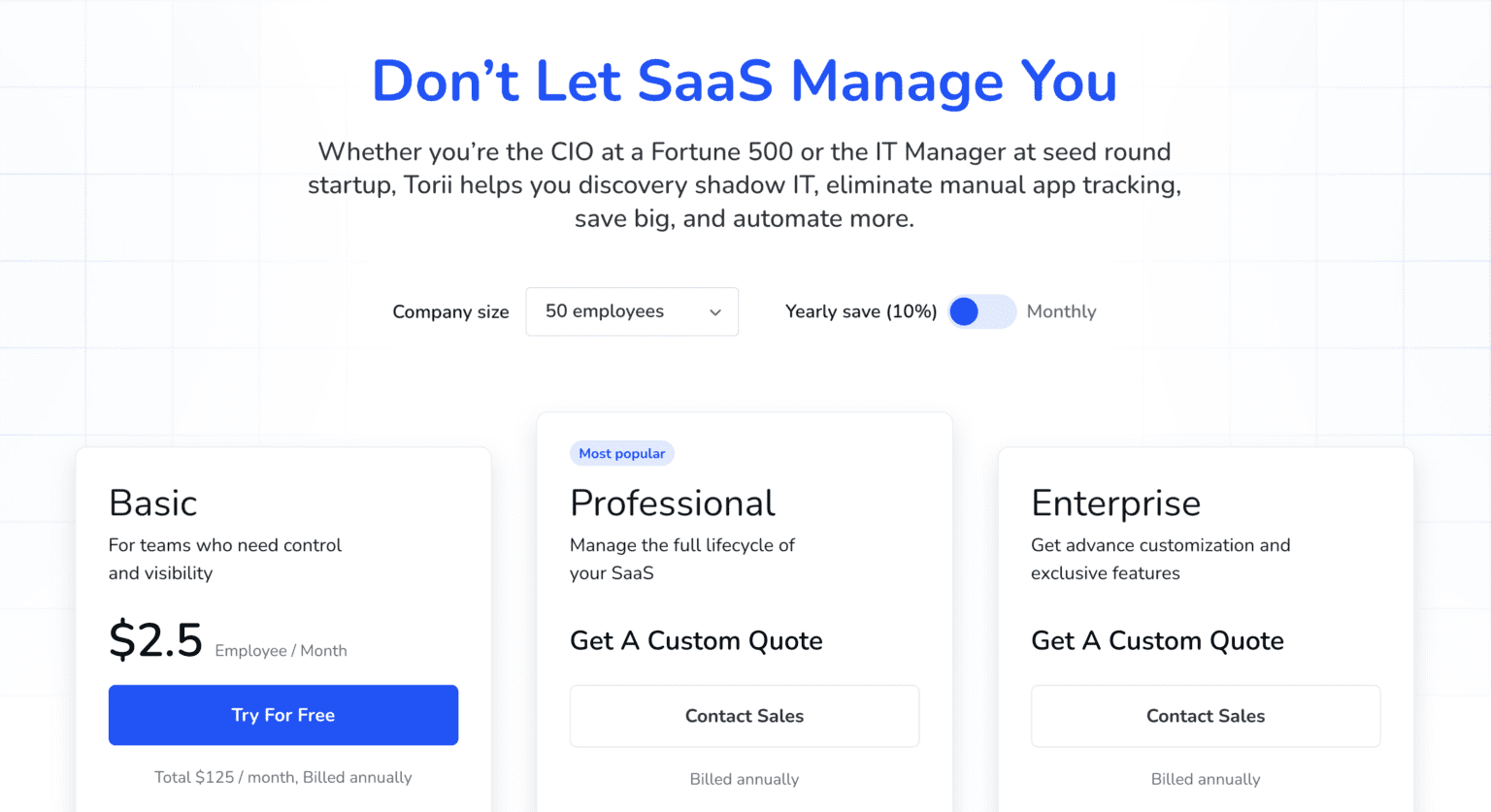 Torii | SaaS Management Built for IT